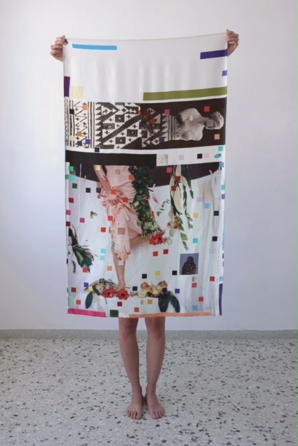 Kunst på silke- augusta atla